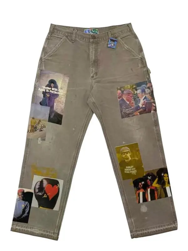 BETTER WITH AGE Patchwork Distressed Jeans - Grey