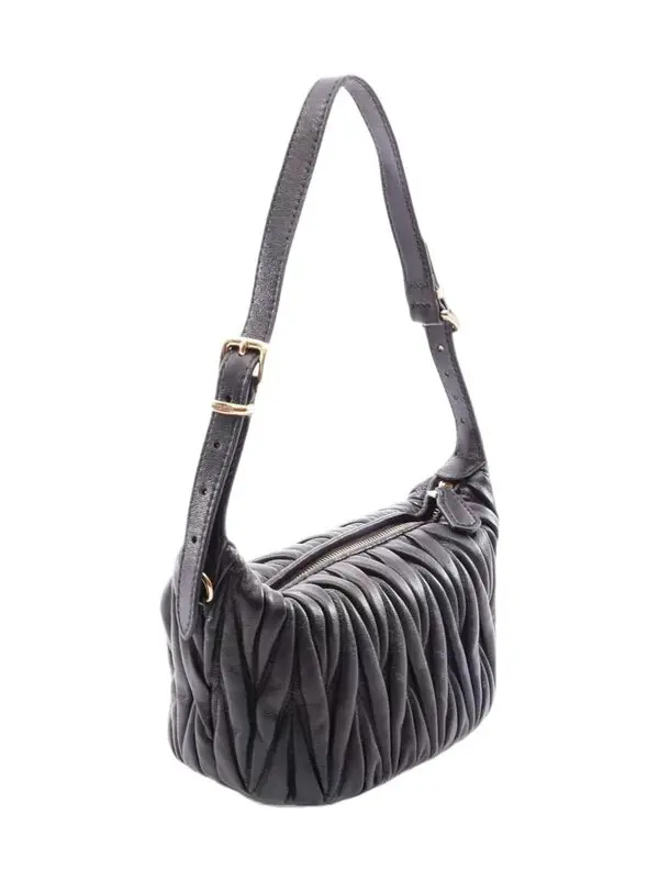 Miu Miu Matelassé Shoulder Bag - Black