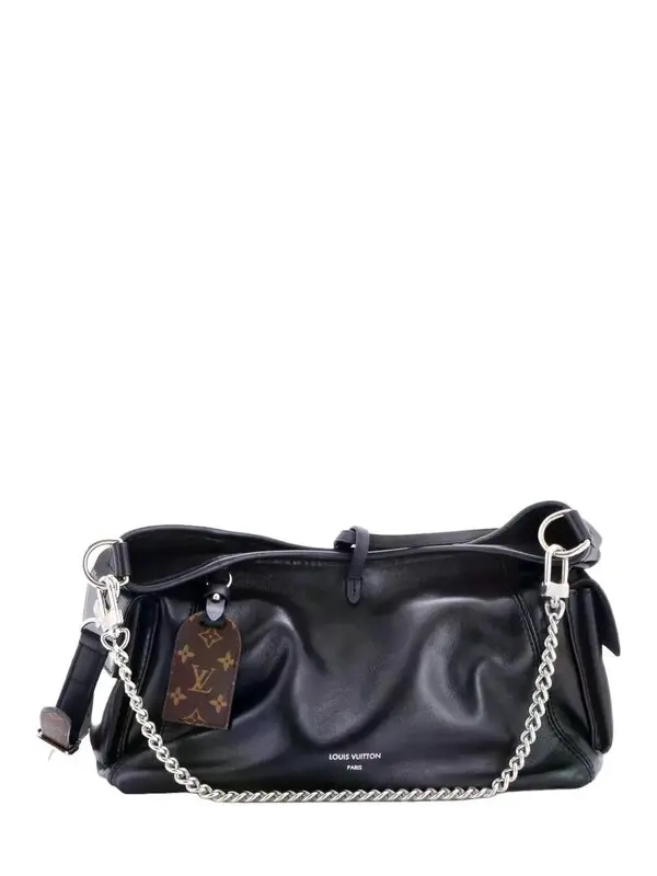 LOUIS VUITTON Carryall Cargo Hobo Monogram Canvas Pm Shoulder Bag - Black