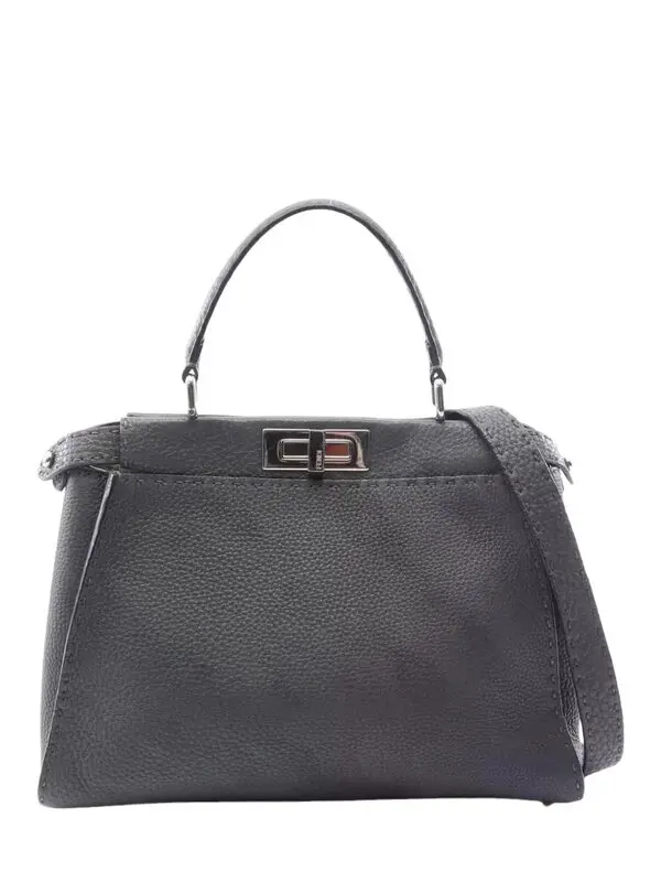 Fendi 2000s Selleria Peekaboo Handbag - Grey