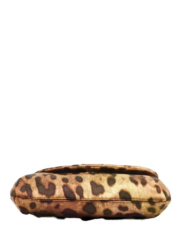 Dolce & Gabbana Leopard Print Flap Clutch Bag - Neutrals