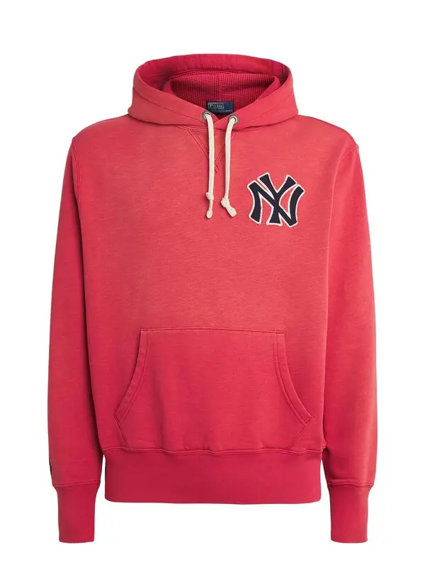 Polo Ralph Lauren New York Yankees Logo Hoodie - Red