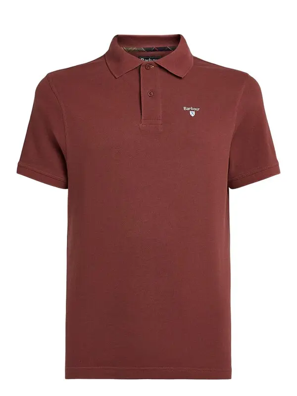 Barbour Cotton Piqué Polo Shirt - Brown