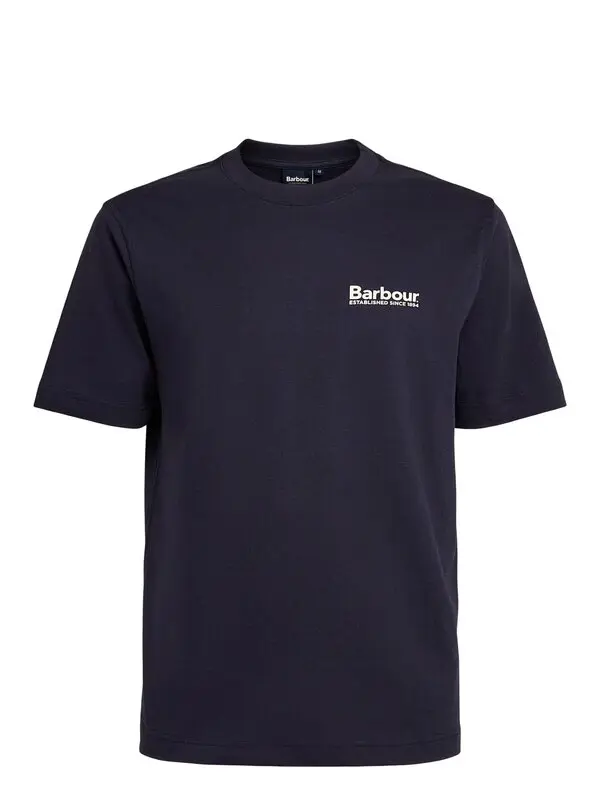Barbour Cotton Logo T-shirt - Navy