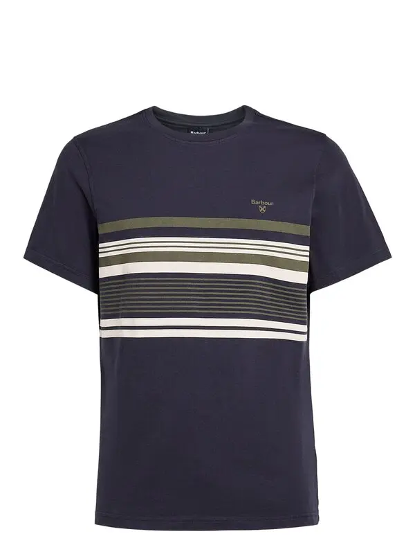 Barbour Stripe Teeside T-shirt - Navy