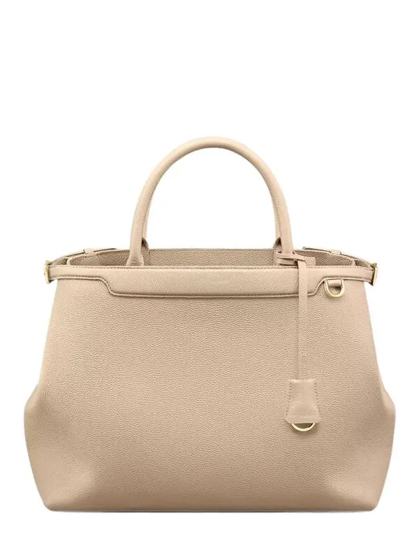 MAISON DE SABRE Large Palais Leather Shoulder Bag - Neutrals