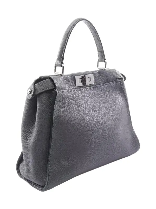 Fendi Selleria Peekaboo Handbag - Grey