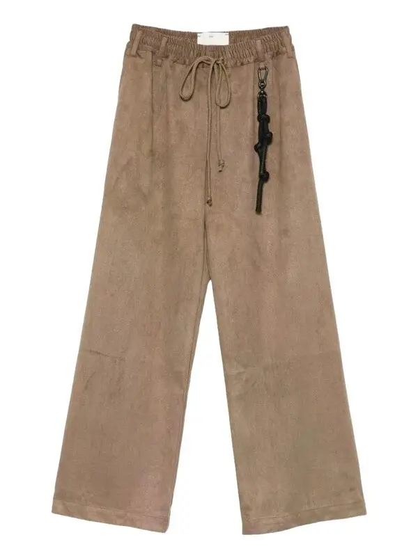 SONG FOR THE MUTE Wide Leg Trousers - Neutrals