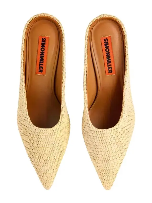 SIMONMILLER Gala Wedge Mules - Neutrals