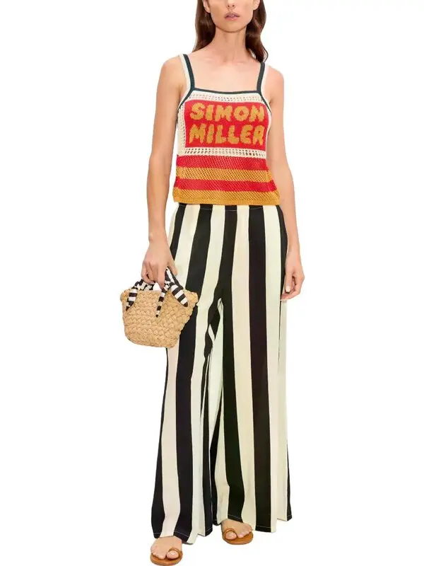 SIMONMILLER Dibby Crochet Cropped Tank Top - Red