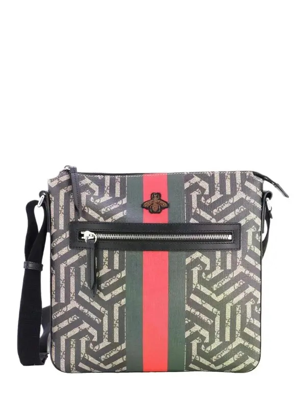 Gucci Caleido Gg Coated Canvas Medium Messenger Bag - Black