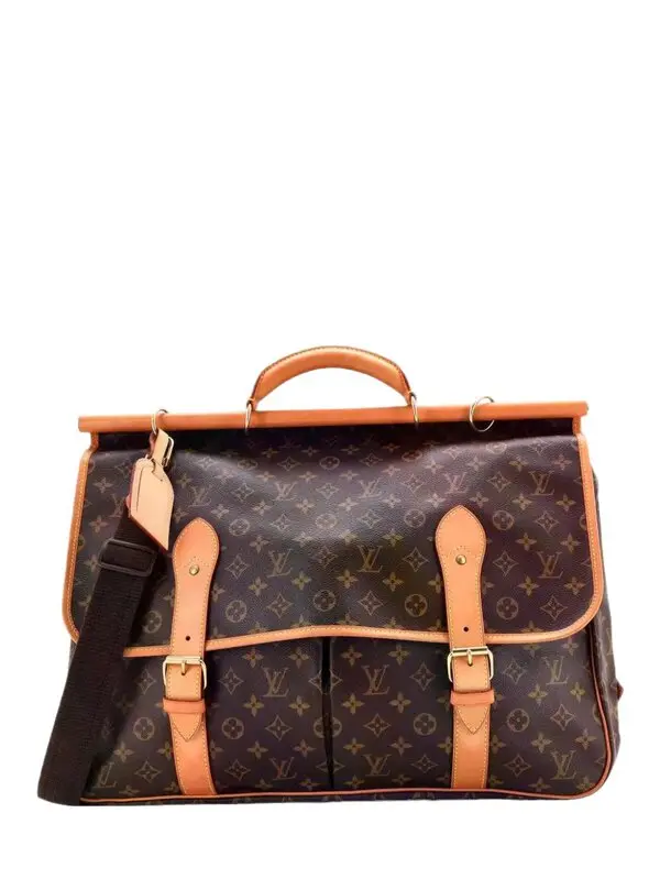 LOUIS VUITTON Monogram Canvas Sac Chasse Travel Bag - Brown