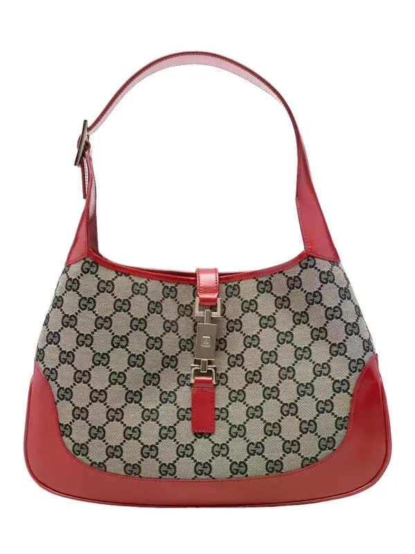 Gucci Jackie Gg-canvas Shoulder Bag - Neutrals