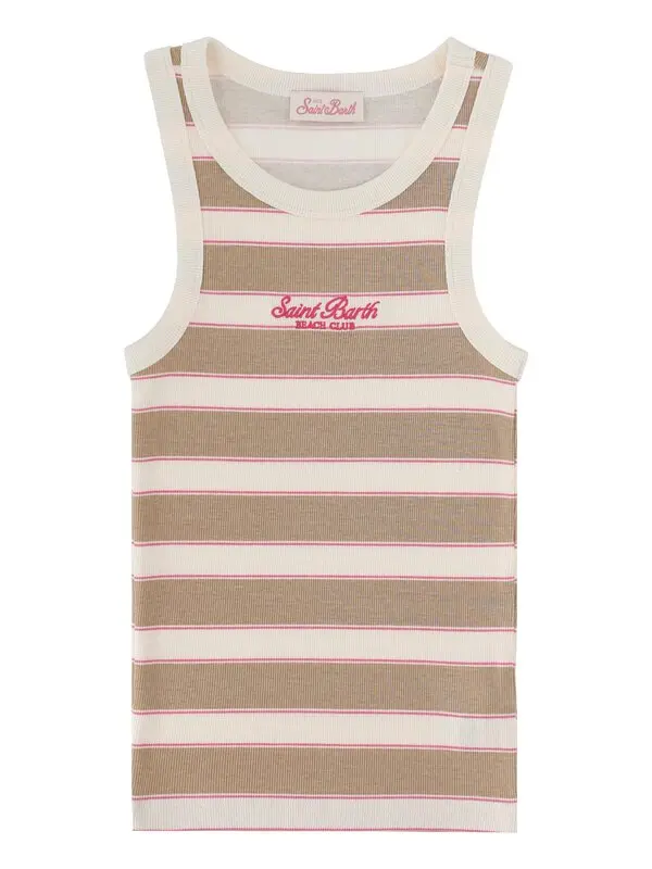 MC2 SAINT BARTH Ada" Tank Top With Logo - Multicolour