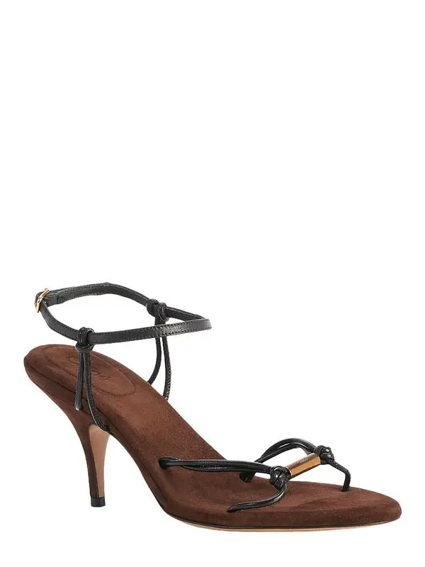 Chloé Matilda Leather Sandals - Black