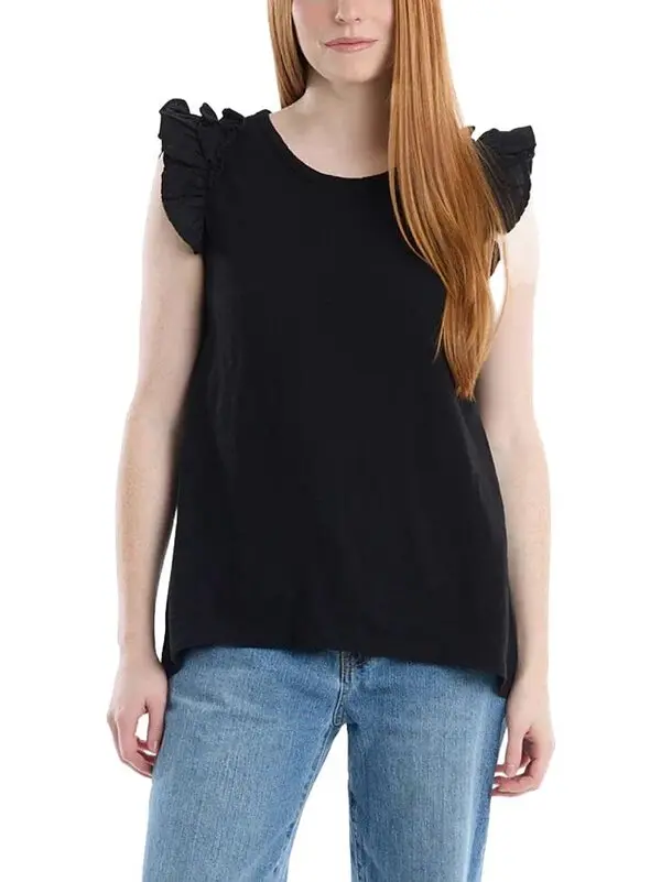 Wilt Short Sleeve Shrunken Boyfriend Tee - Black