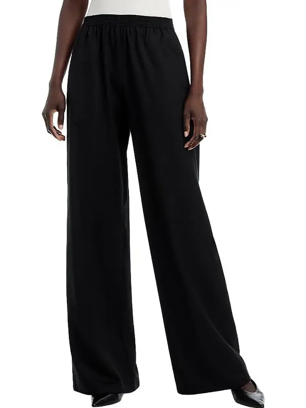 Fabiana Filippi Wide Leg Flannel Pants - Black