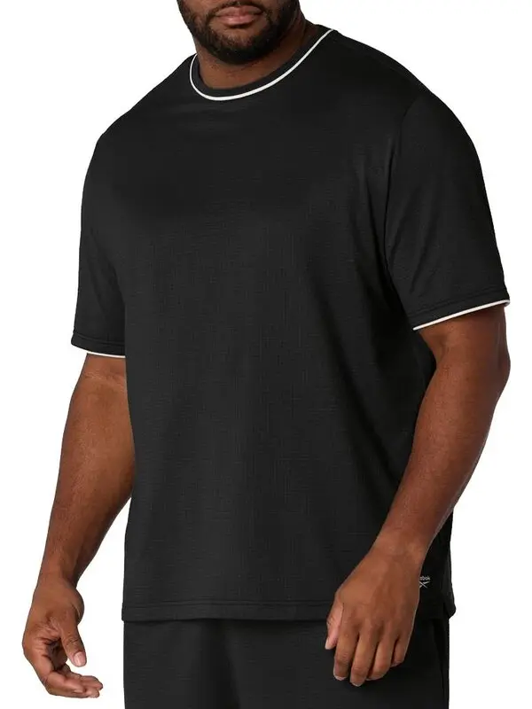 REEBOK Big & Tall Performance Crewneck T-shirt - Black