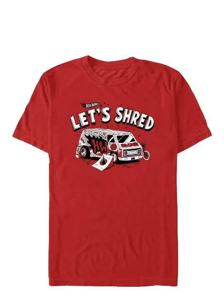 HOT WHEELS Let's Sh Cartoon Graphic T-shirt - Red