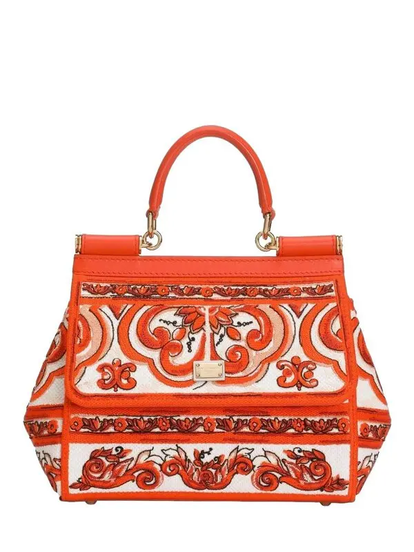 Dolce & Gabbana Sicily Top Handle Bag - Orange