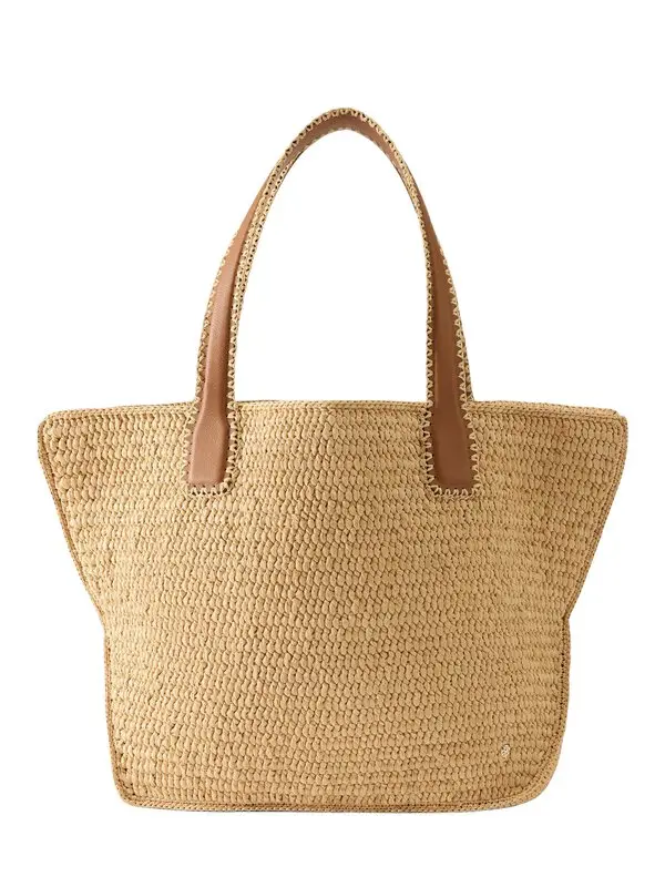 Helen Kaminski Liyoni Crocheted Raffia Tote Bag - Neutral