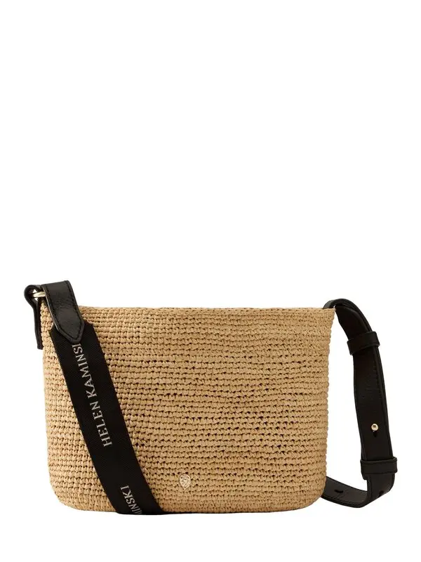 Helen Kaminski Nalin Crocheted Raffia Mini Crossbody Bag - Neutral
