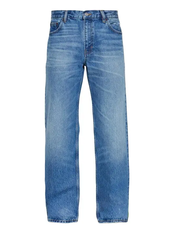 FRAME Relaxed Fit Straight Leg Jeans - Blue
