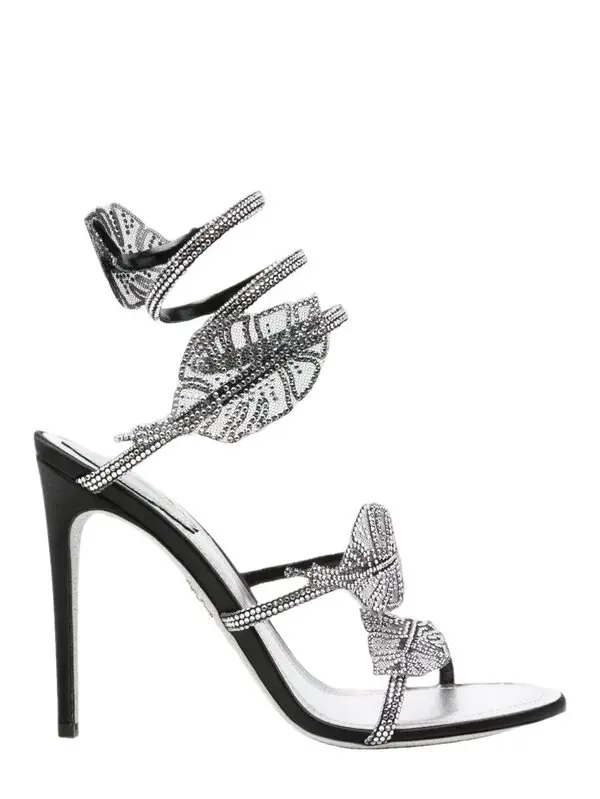 Rene Caovilla Embellished Stiletto Heeled Sandals - Silver