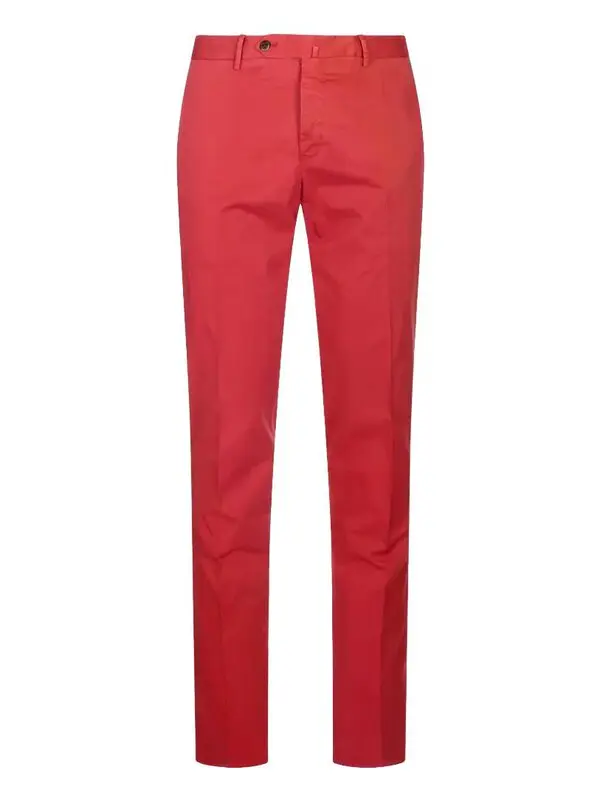 PT TORINO Straight-leg Chino Trousers - Red