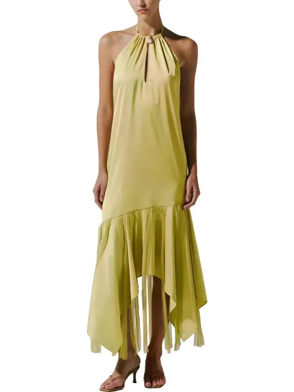 BAOBAB Resin-embellished Asymmetrical Dress - Green