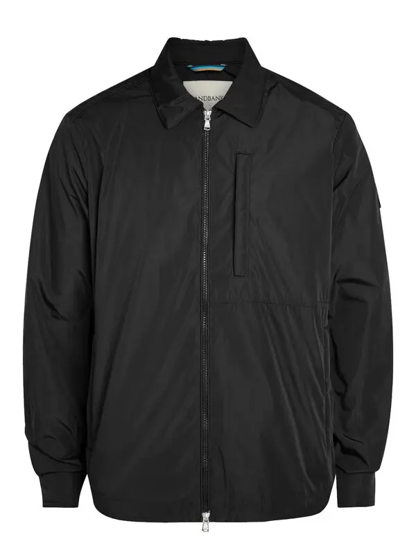 SANDBANKS Logo-appliquéd Nylon Jacket - Black