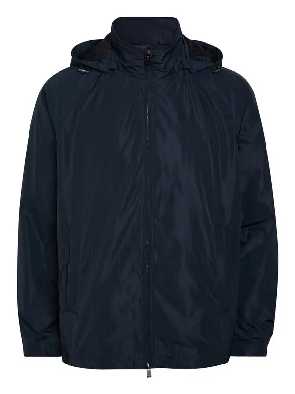 BOSS Carlen Hooded Shell Jacket - Navy