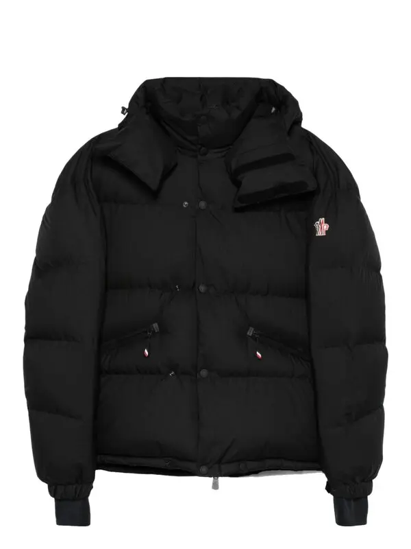 Moncler Long-sleeved Hooded Down Jacket - Black