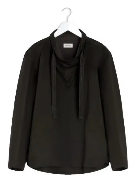 LEMAIRE Vareuse High-neck Top - Black