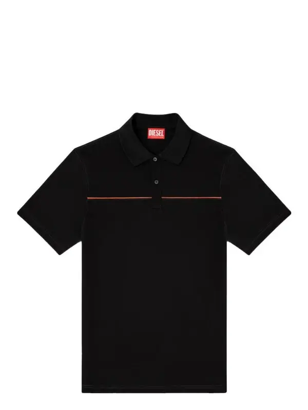 DIESEL® Short Sleeve Polo Shirt - Black