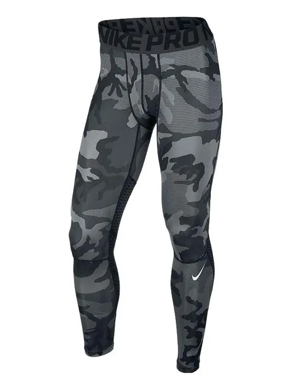 Nike Camouflage Alphabet Sports Pants - Grey