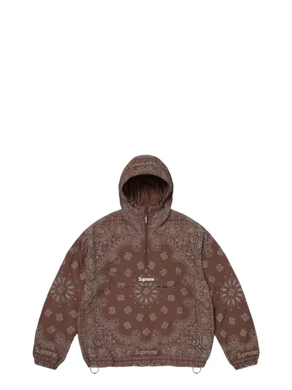 Supreme Ss26 Reflective Bandana Anorak - Brown