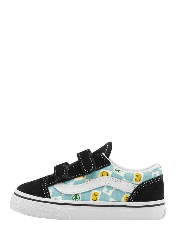VANS Old Skool Melted Check Sneakers - Black/blue