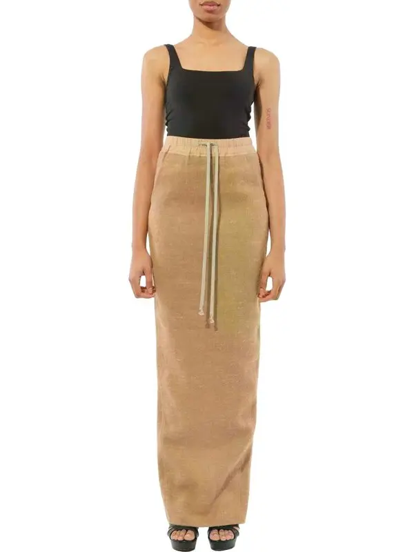 Rick Owens Drawstring Waist Skirt - Neutrals