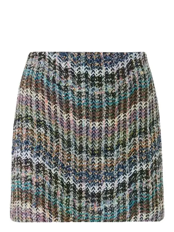 Missoni Zigzag-knit Sequin Embellished Skirt - Black