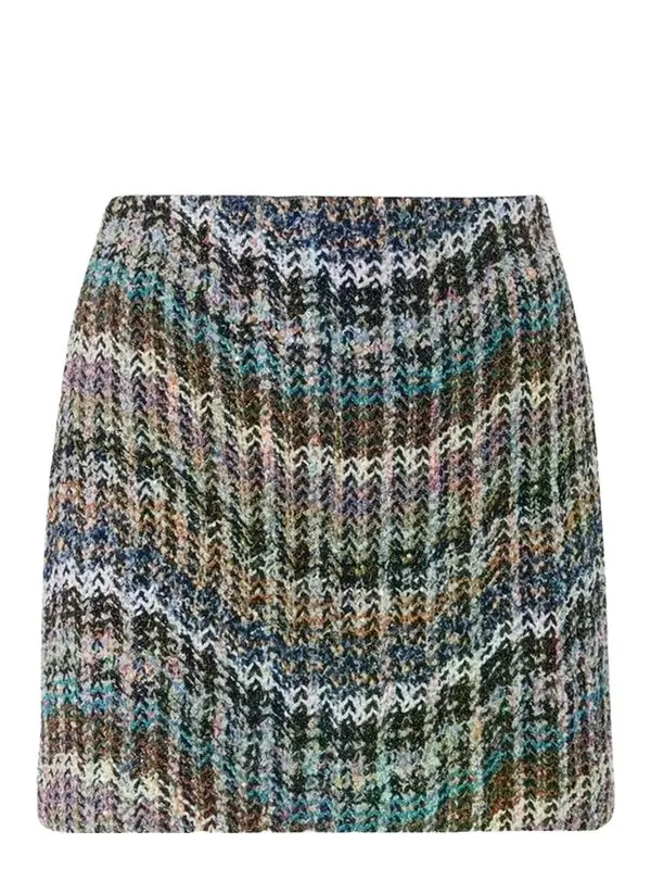 Missoni Zigzag-knit Sequin Embellished Skirt - Black