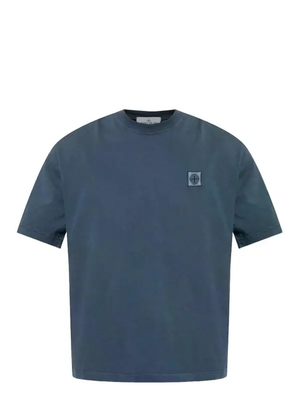 Stone Island Logo-patch T-shirt - Blue