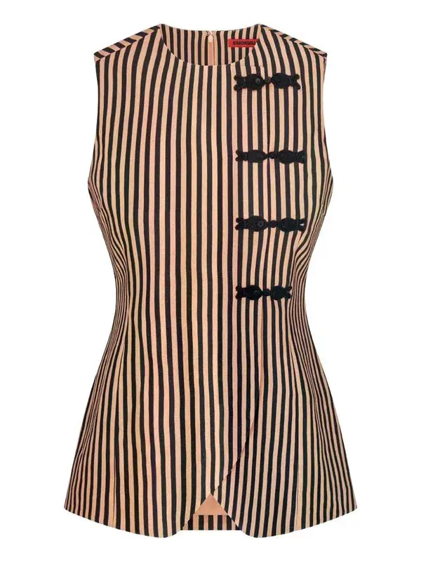 SIMONMILLER Mavis Striped Top - Neutrals