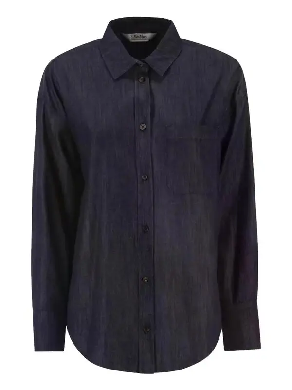 Max Mara Long-sleeve Denim Shirt - Blue