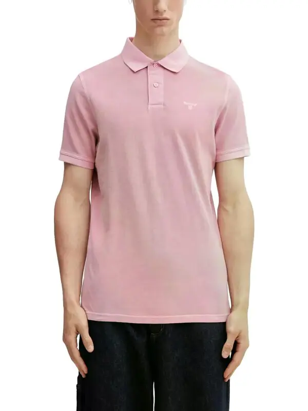 Barbour Logo-embroidered Polo Shirt - Pink