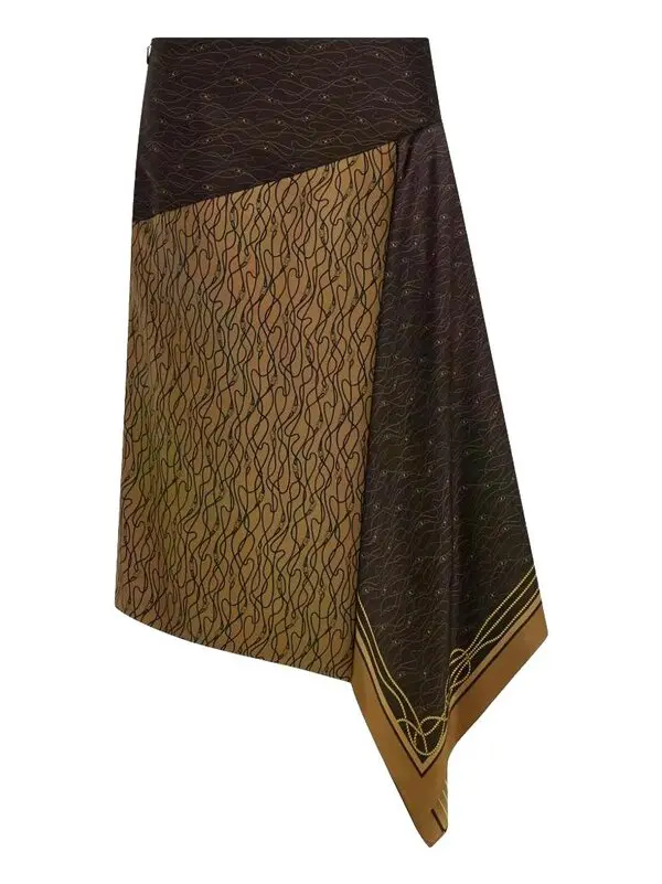 FERRAGAMO Handkerchief Skirt - Brown