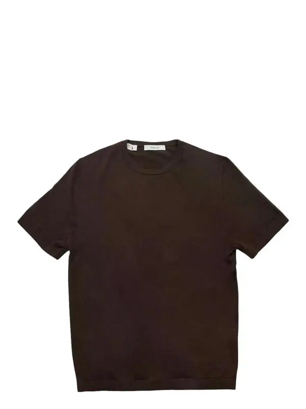 SELECTED Torino T-shirt - Brown