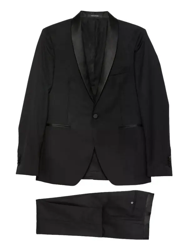 Tagliatore Shawl-lapel Suit - Black