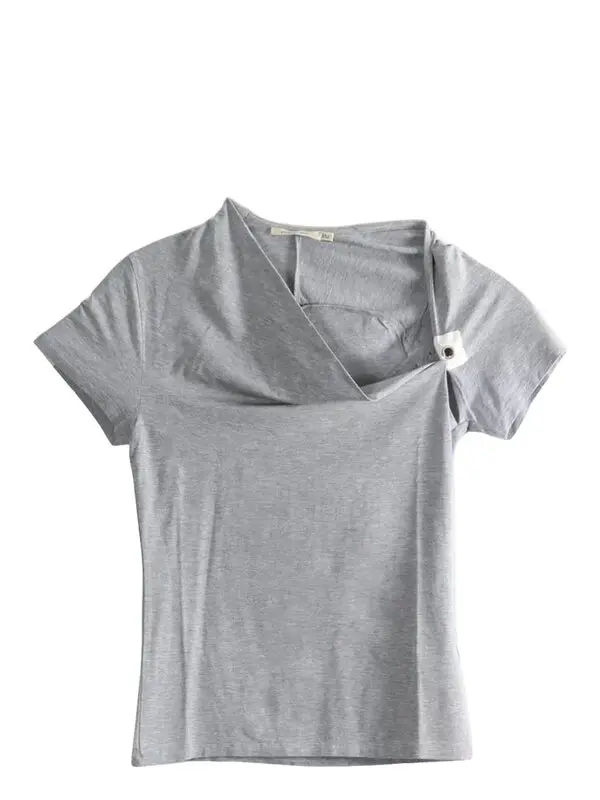 Paloma Wool Mire Draped-neck T-shirt - Grey