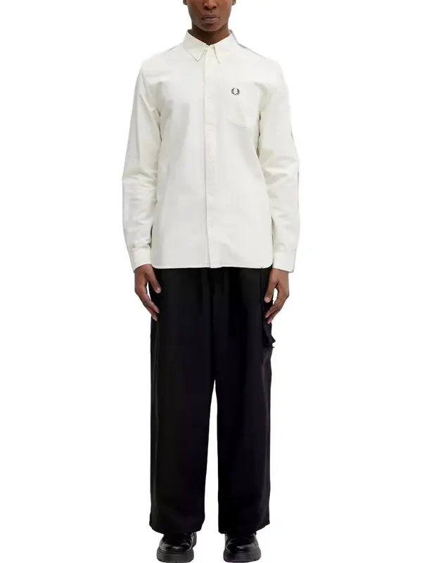 Fred Perry Logo-embroidered Shirt - Neutrals